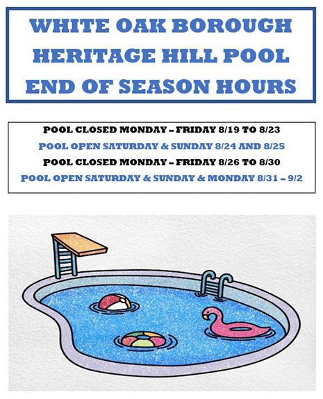 Parks and Recreation Heritage Park Heritage Hill Pool White Oak Park in ...